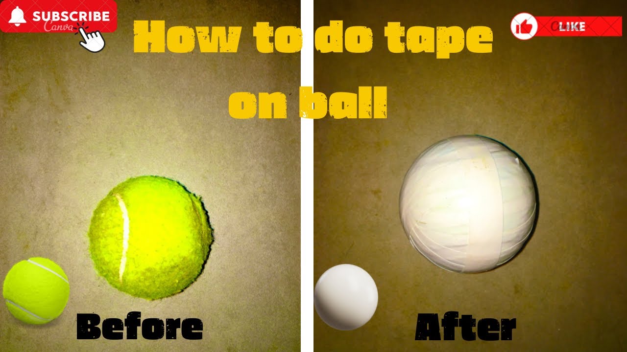 How to do tape on tennis ball 🎾 | perfectly - YouTube