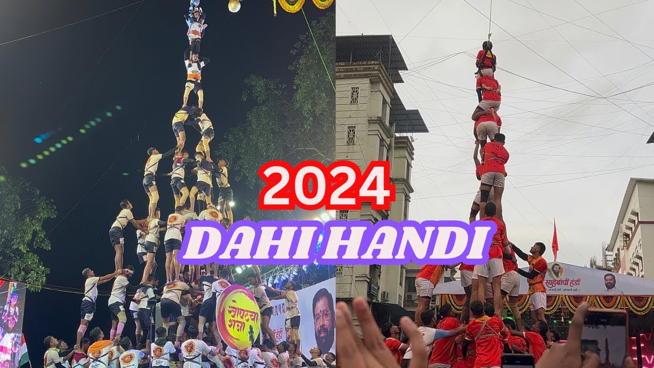 Dahi Handi 2024 volg | 9Thar Thane me Khopat cha raja Govinda Pathak ...