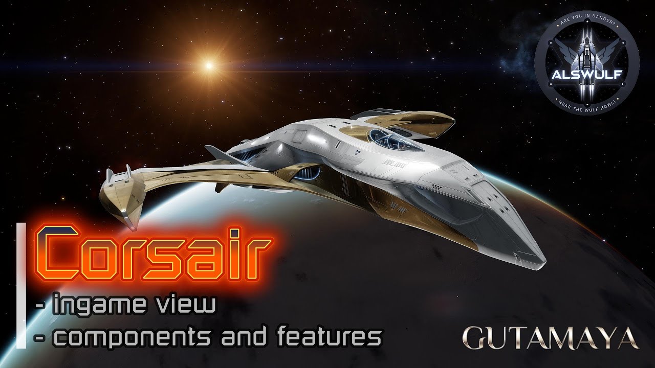 Elite Dangerous | Corsair: ingame view, components and features - YouTube