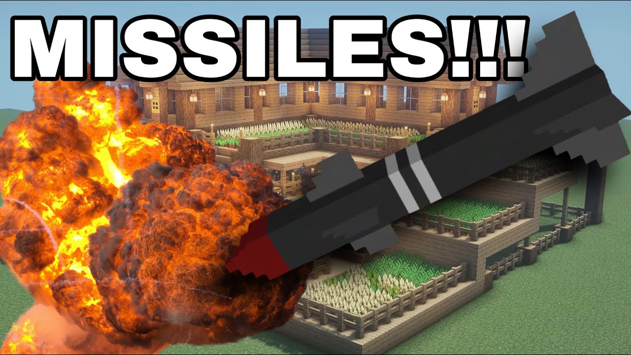 minecraft missile testing!! NUCLEAR MISSILE - YouTube