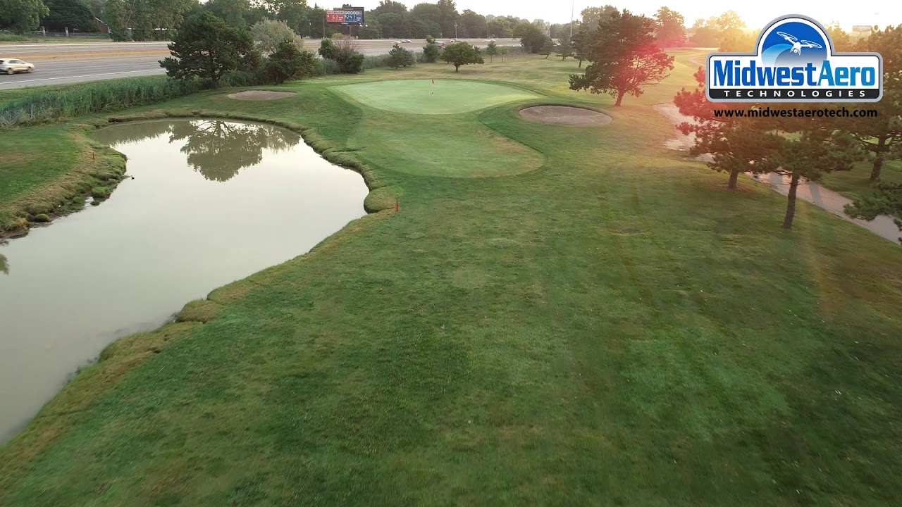Midwest Aero Technologies - St. Clair Shores Golf Course Hole # 5 - YouTube