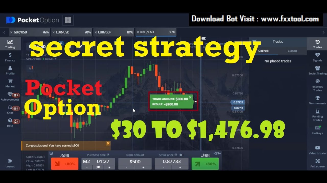 Top secret strategy earn $30 to $1,476.98 in 14 minutes - Pocket Option ...
