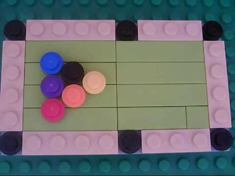 How to make a Lego pool table - YouTube