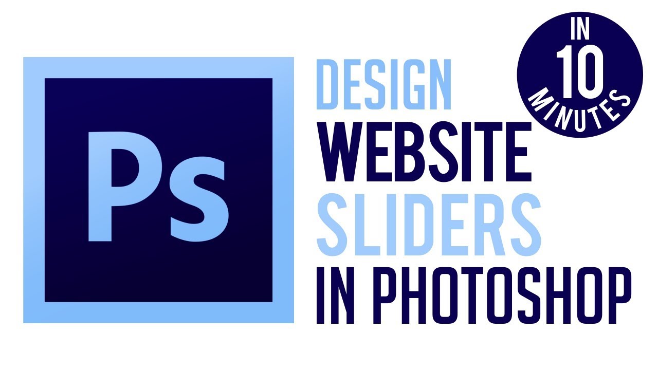 Design Sliders in Photoshop in 10 Minutes - Tutorial 14 English - YouTube