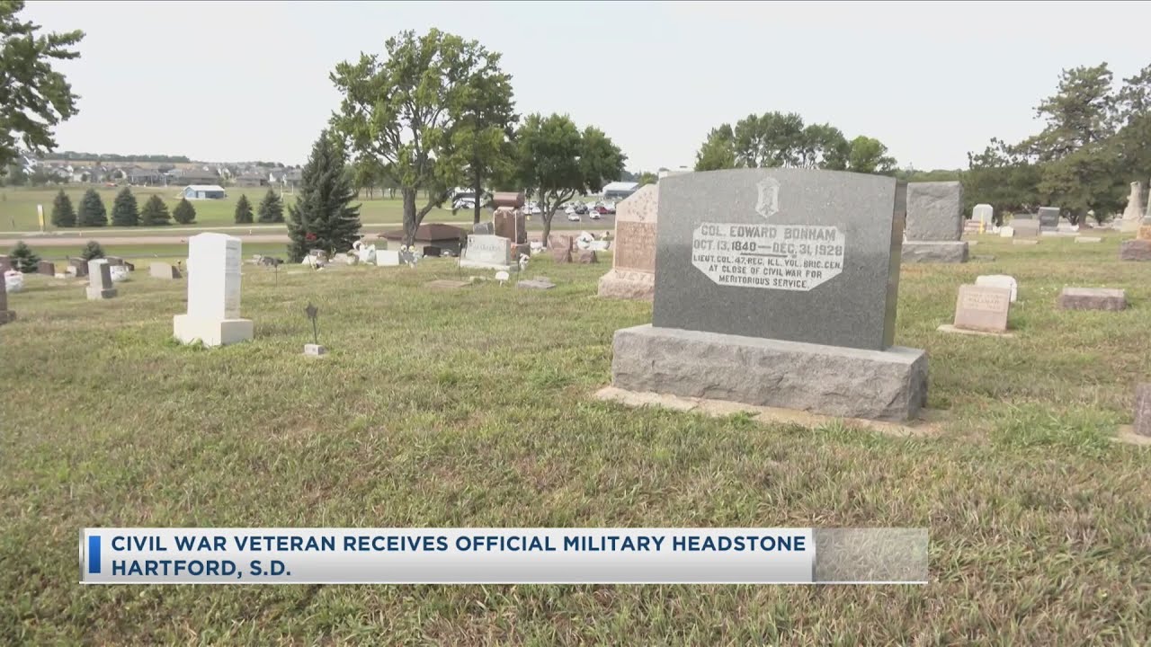 Civil War Veteran Receives Official Military Headstone - YouTube