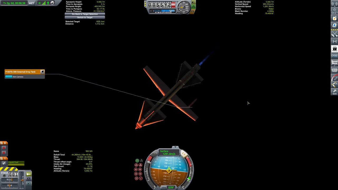 KSP Modular Missile Parts ICBM Drop Tank Jettison - YouTube