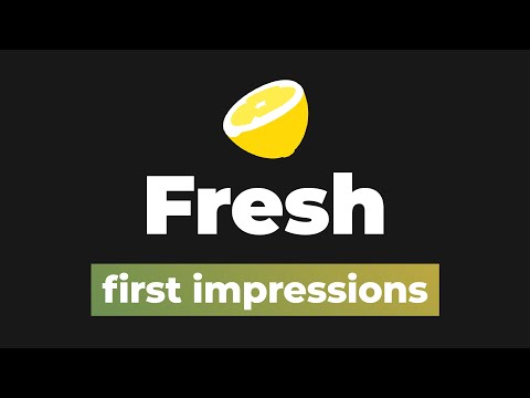 Fresh JS is worth checking out - YouTube
