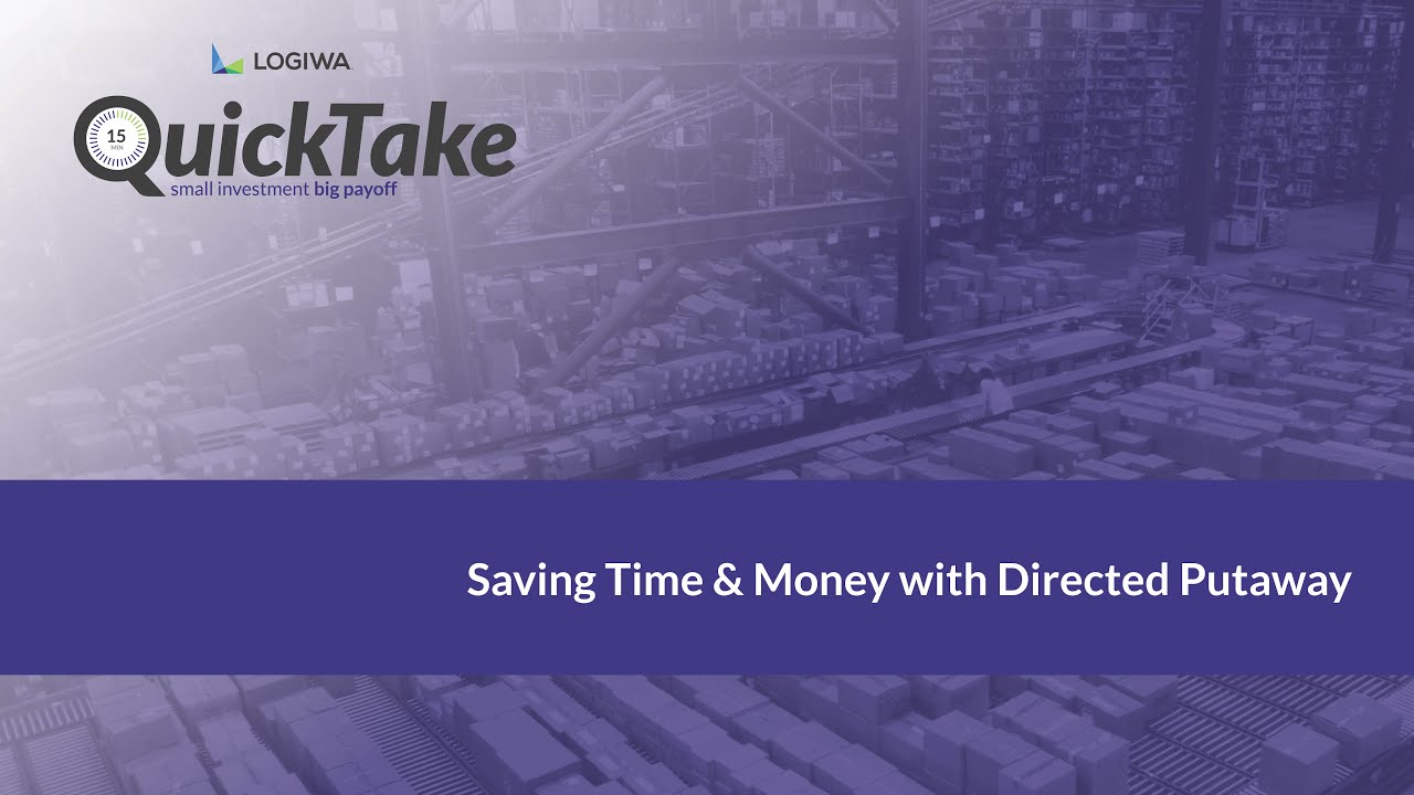 Saving Time & Money with Directed Putaway - YouTube