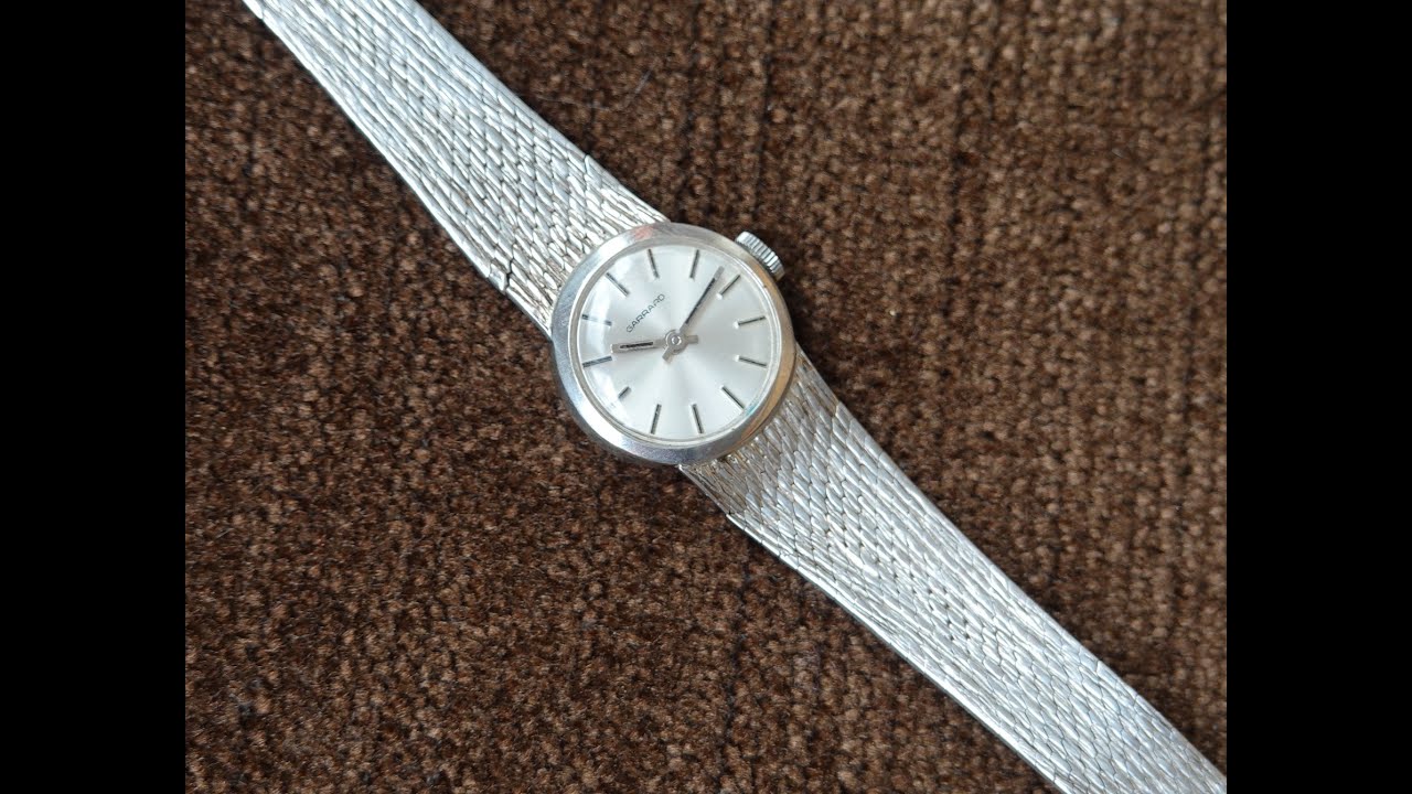 1960 Ladies Garrard vintage cocktail watch with silver case and ...
