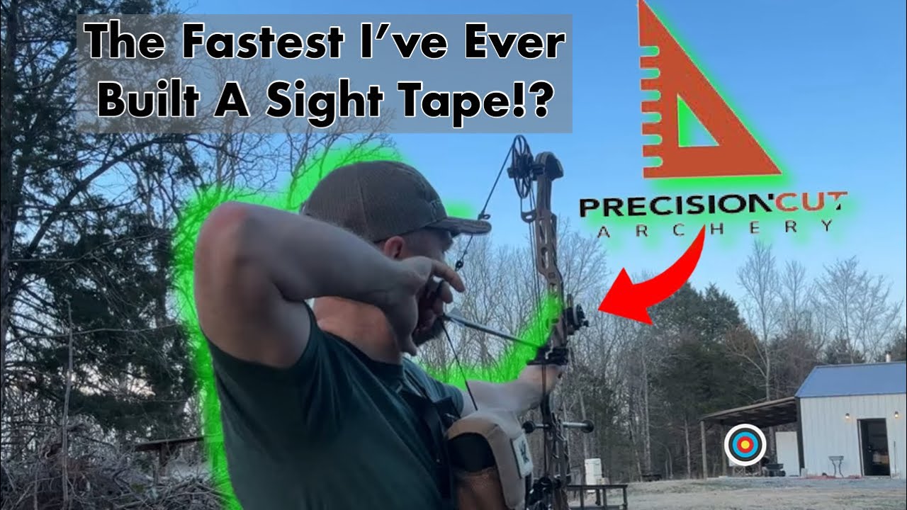 Fastest Sight Tape Set Up? Precision Cut Archery - #hunting #outdoors # ...