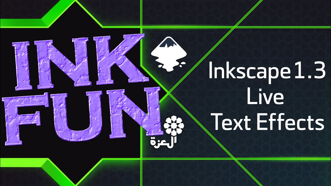 easy Inkscape 1.3 live editable text effects #3 using custom filters ...