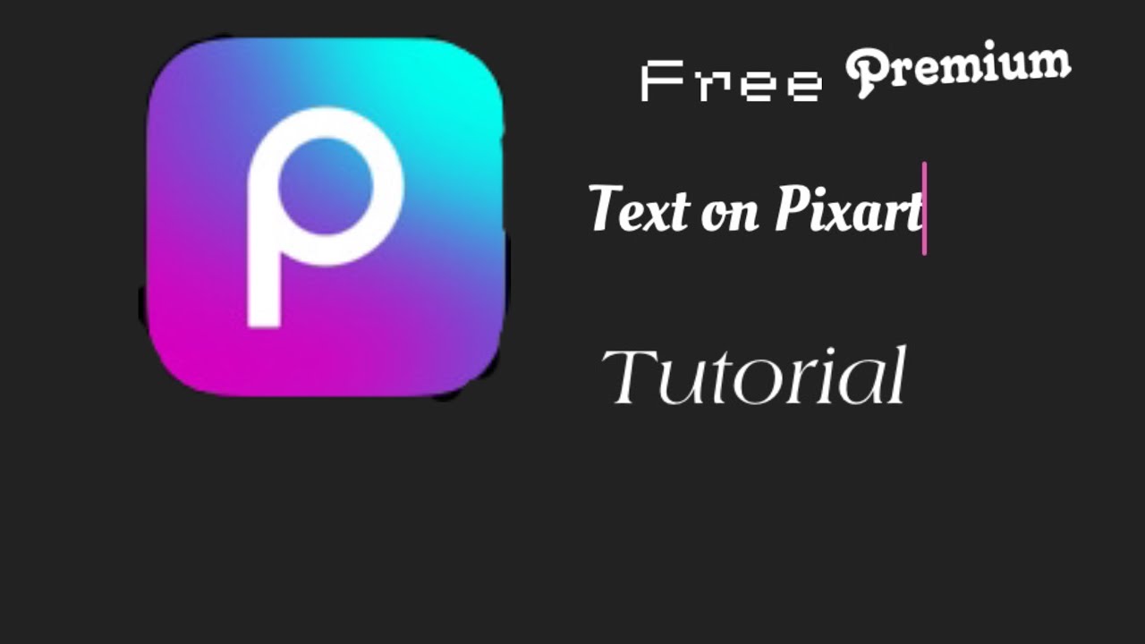 How to get free premium text on Pixart - YouTube