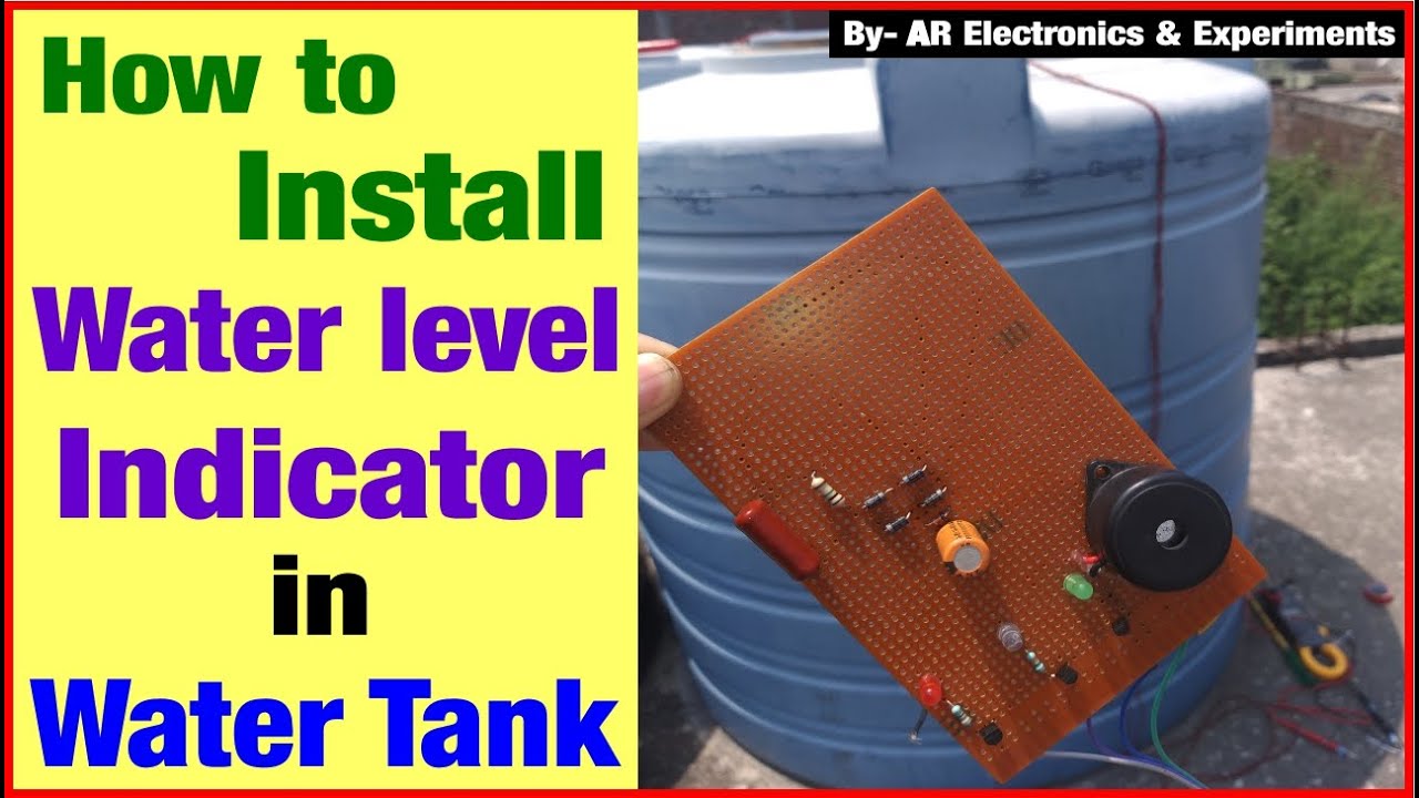 How to install water level indicator in water tank | water level ...