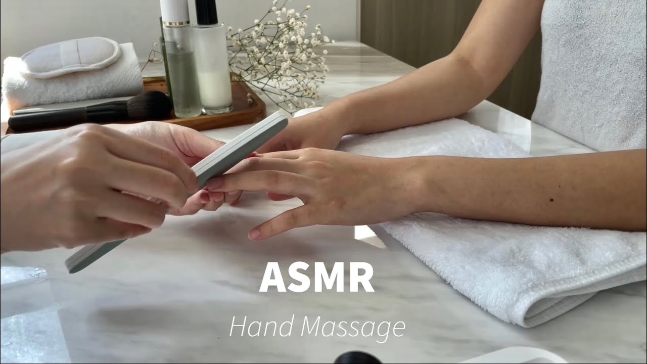Hand Massage ASMR for sleep💤Arm Massage, Nail Care, Spa Treatment ...