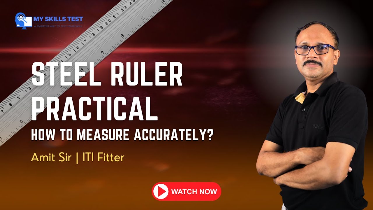How to Use a Steel Ruler | ITI Fitter Practical Class with Amit Sir ...
