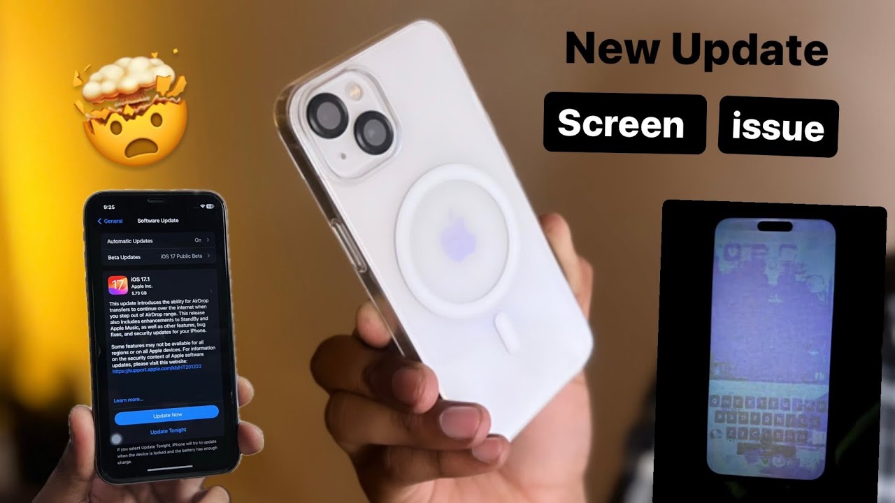 New Update for iPhone 13 - iOS 17.1 - 🚨 ALERT 🚨 Screen Burn Problem ...
