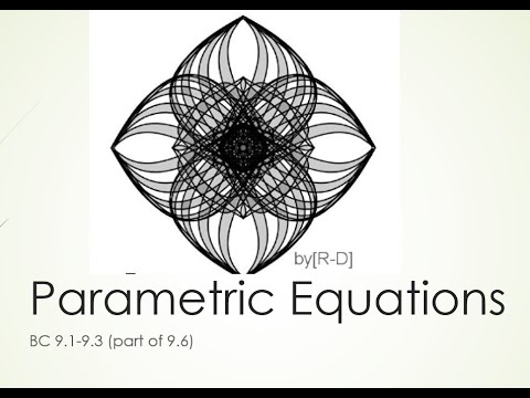 BC Unit 9 Parametric Equations and Calulus (units 9.1-9.3- part of 9.6 ...