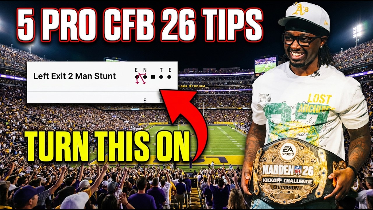 5 Pro Tips To WIN MORE in CFB 26! - YouTube