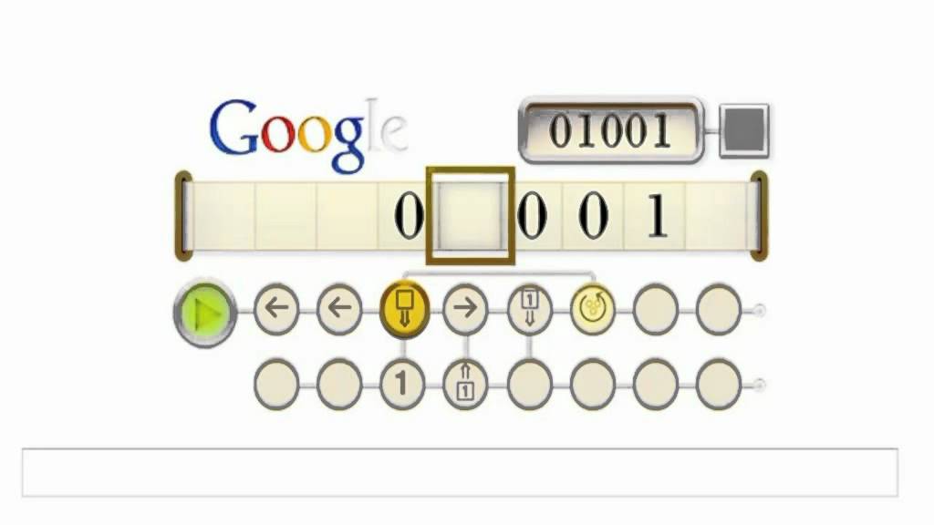 Google Doodle - Alan Turing (inventor of the Turing machine) - YouTube