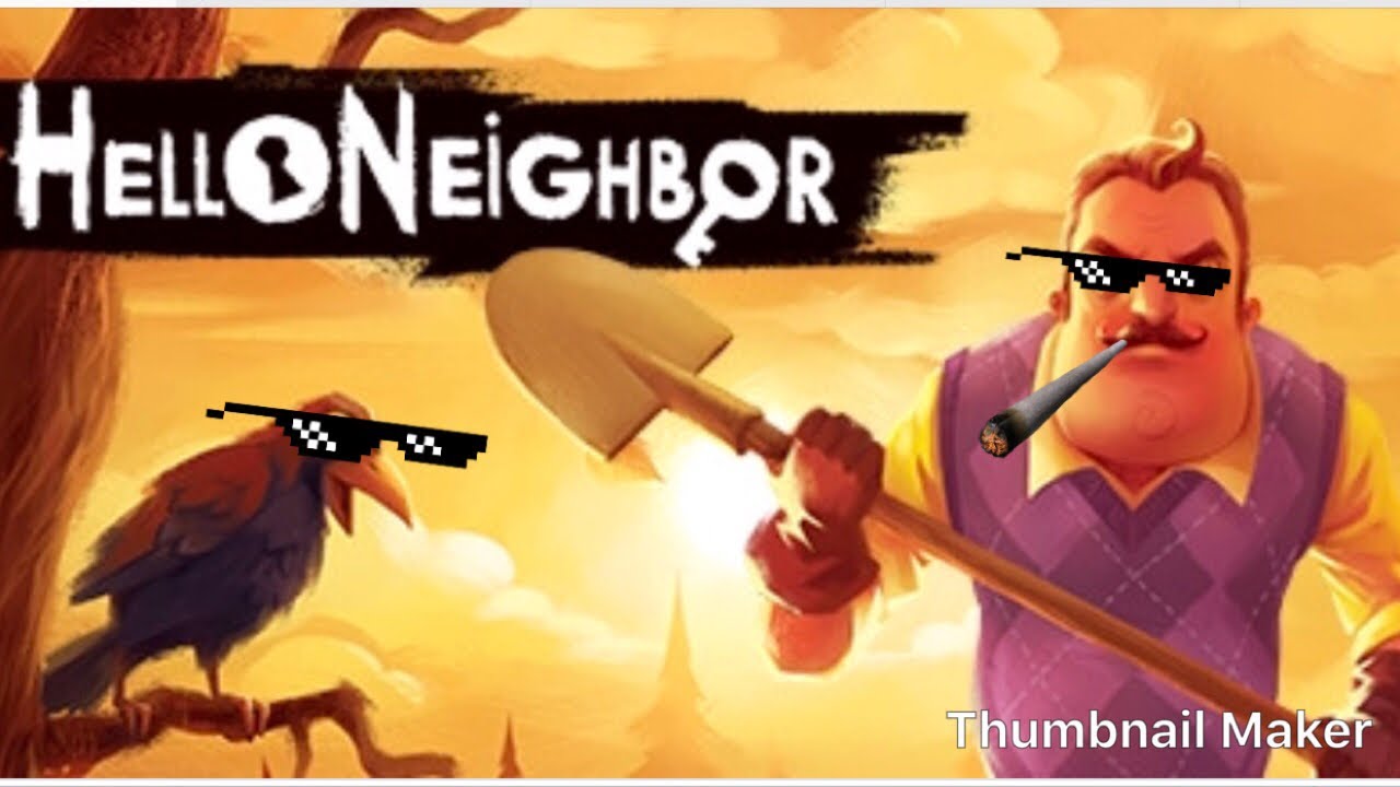 Playing hello neighbor on phone - YouTube