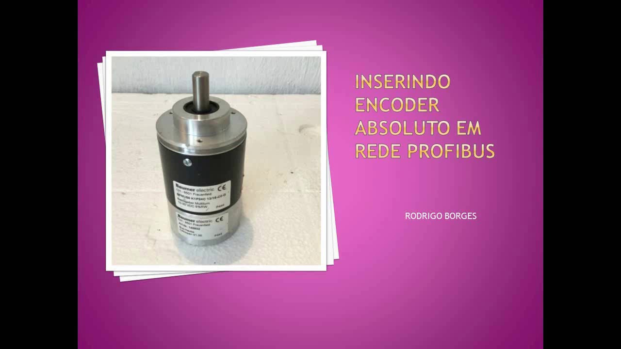 02-Inserindo Encoder Absoluto em Rede Profibus DP - YouTube