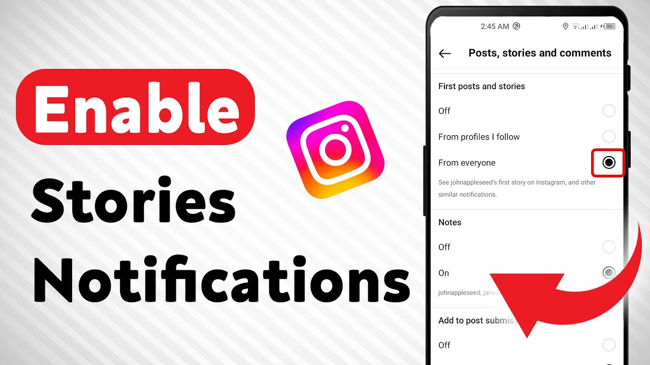 How to Enable Stories Notifications On Instagram (Updated) - YouTube