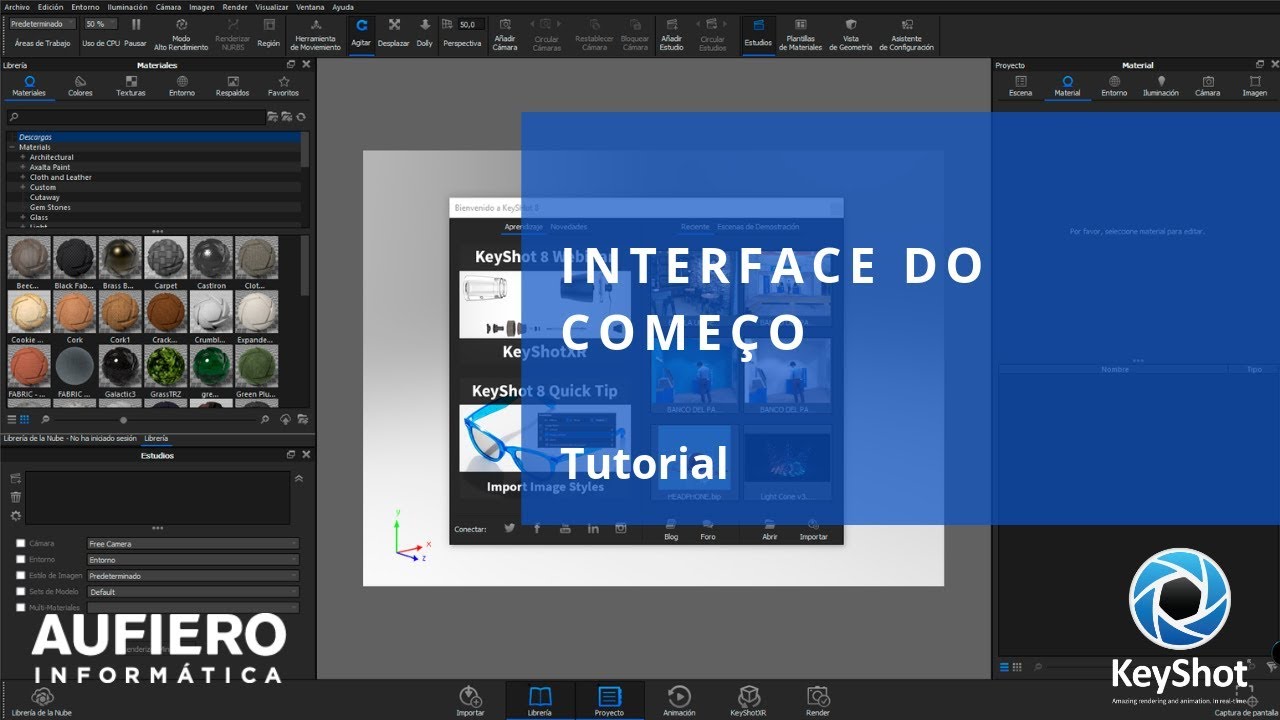 KeyShot - Interface do começo - YouTube