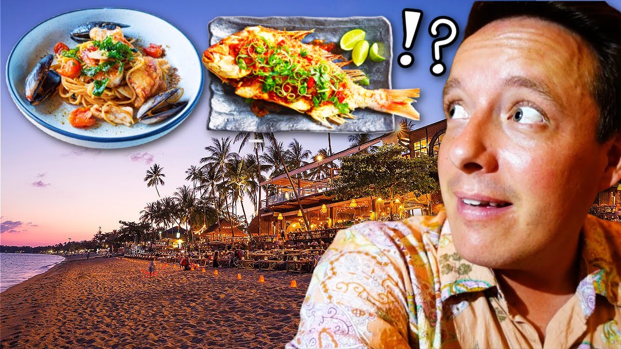 Eating DELICIOUS FOOD on this beautiful THAI BEACH - YouTube