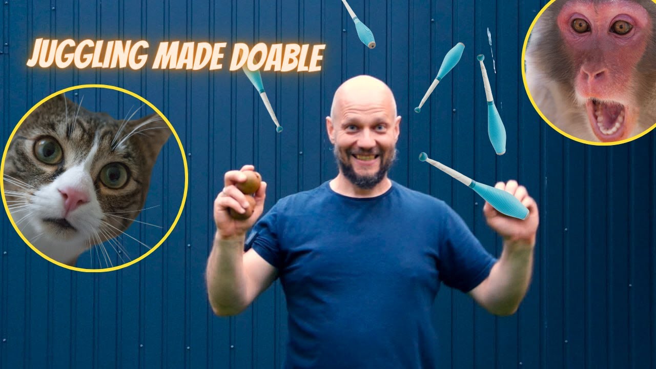 How to juggle with 3 round(-ish) pieces - YouTube