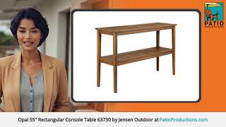 Jensen Outdoor Opal 55" Rectangular Console Table 63730 | Furniture That Defines Your Luxury Patio