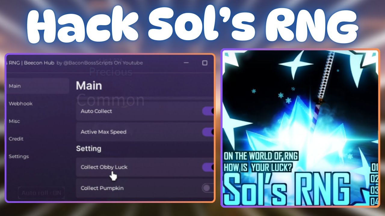 Cách Hack Sol's RNG Trên Điện Thoại Auto Item, Auto Obby | Script Hack ...
