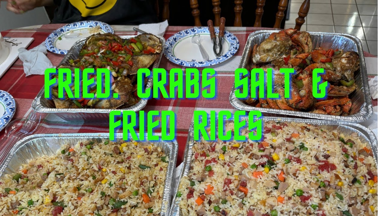 #208 ️ ️ fried crabs with salts and fried rice comb. - YouTube
