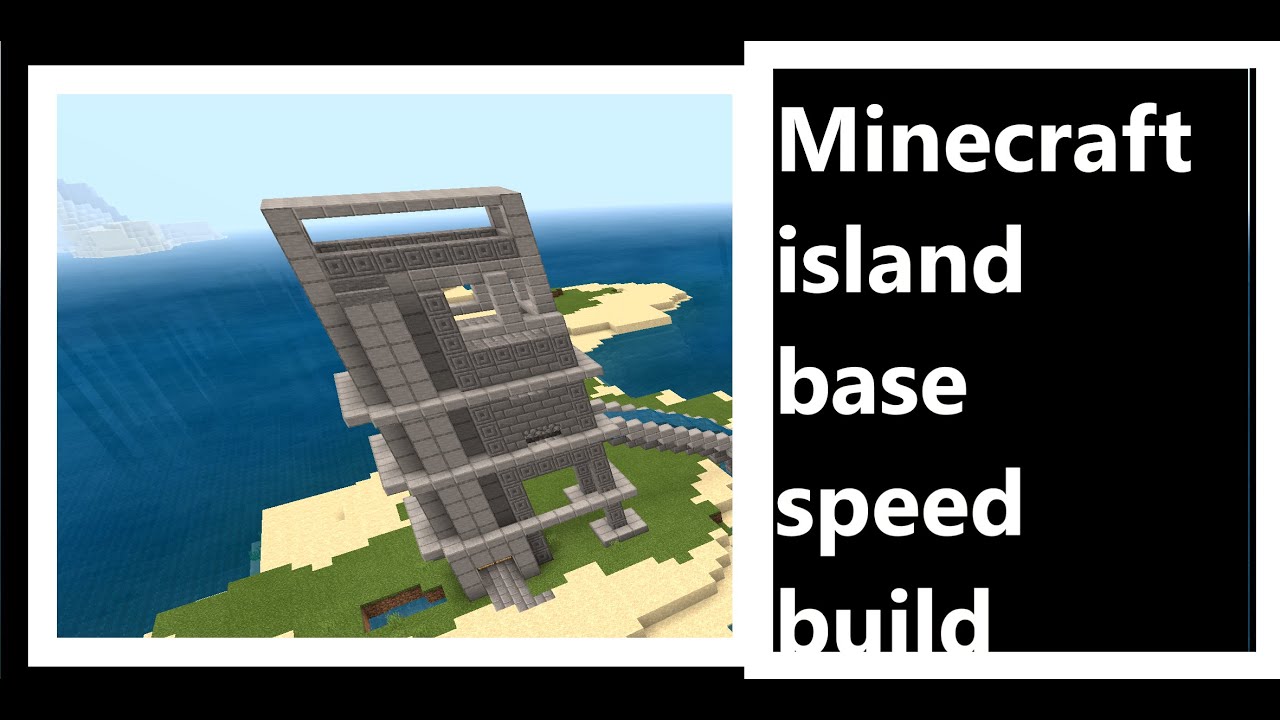 Minecraft island base exterior speed build🙃 - YouTube