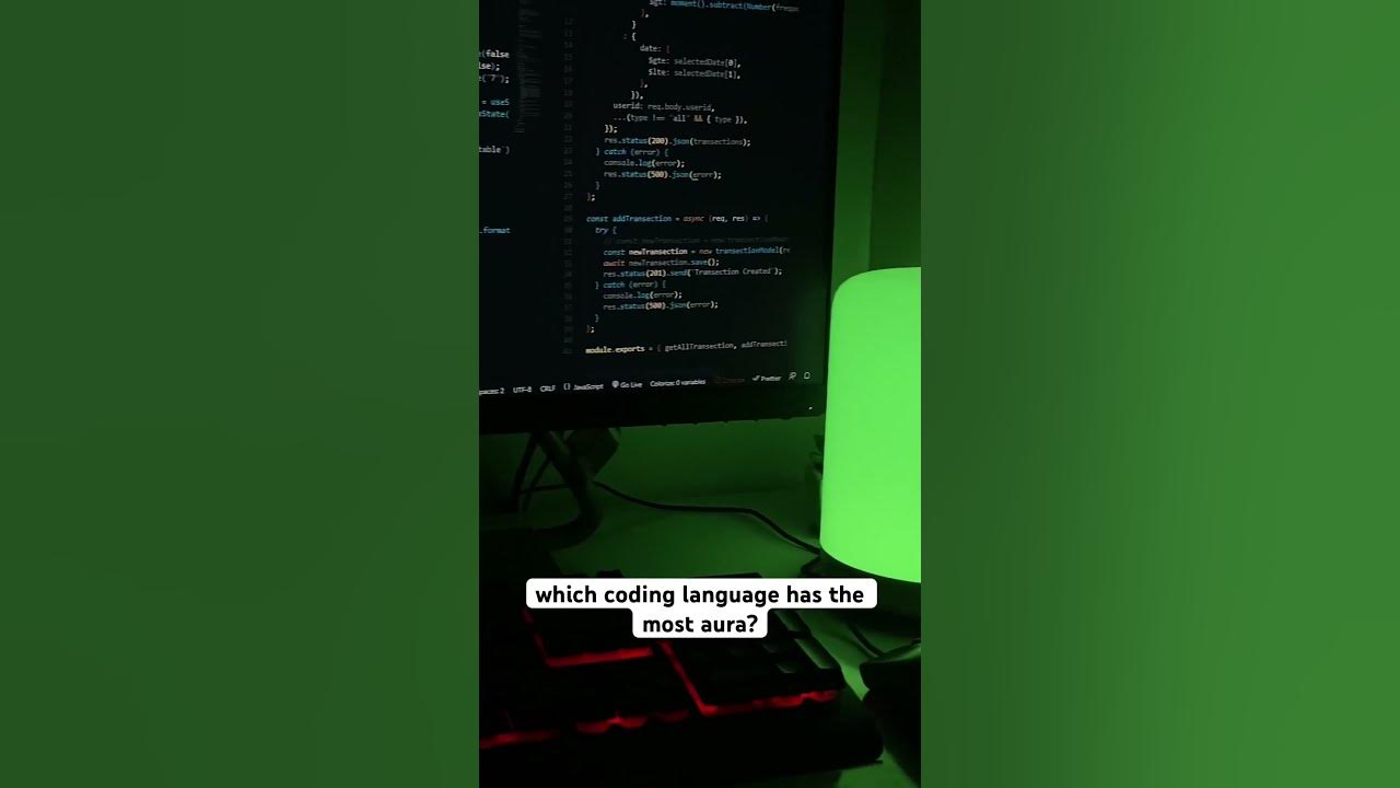 which coding language has the most aura?#coding #code #react #programming #coderslife #coderlife ...