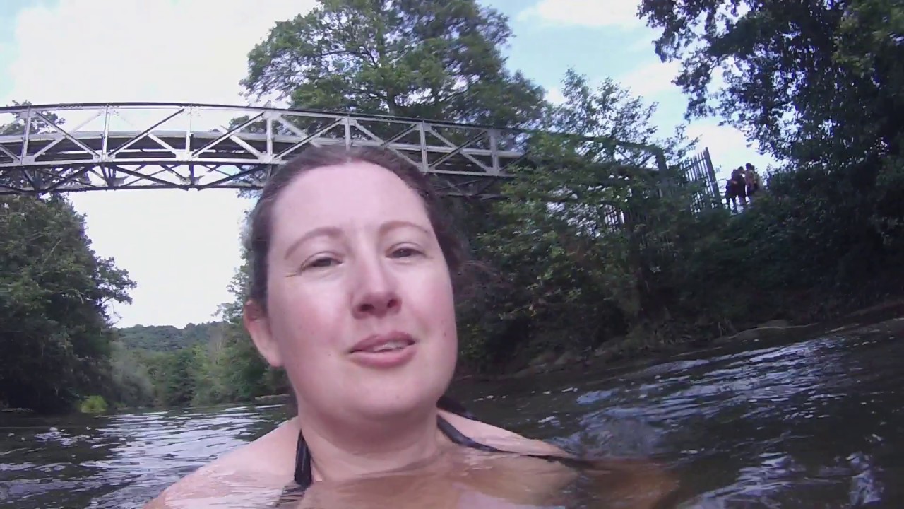 wild swimming river derwent - YouTube