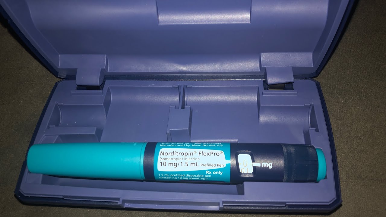 Norditropin FlexPro growth hormone application by 9 year old Siena ...