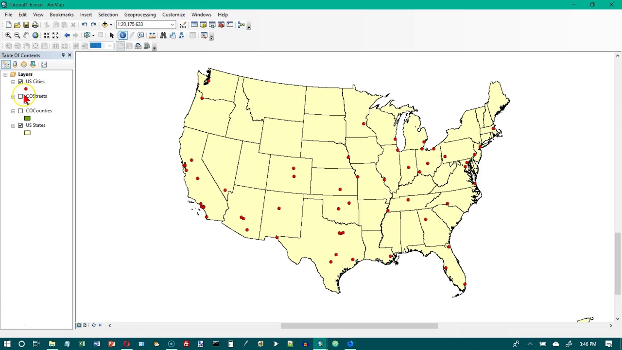 ArcMap GIS Tutorial 01-06 - YouTube