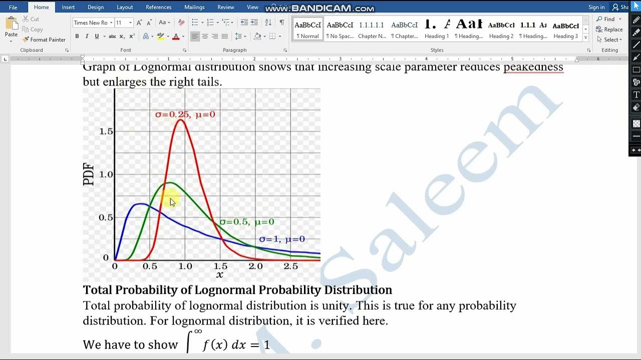 Lognormal Distribution 1/6 - YouTube