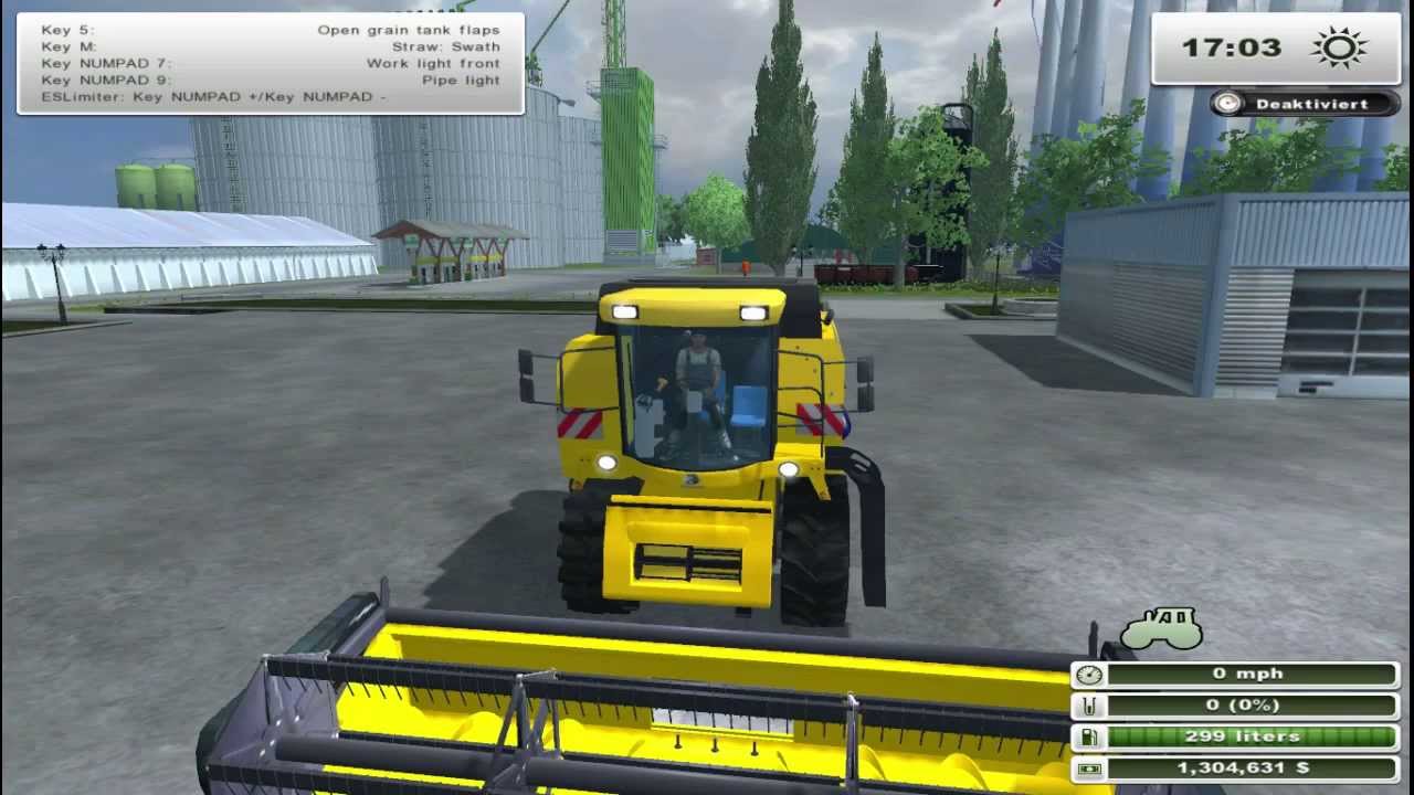 Farming Simulator 2013 New Holland TC5070 Combines Mod - YouTube