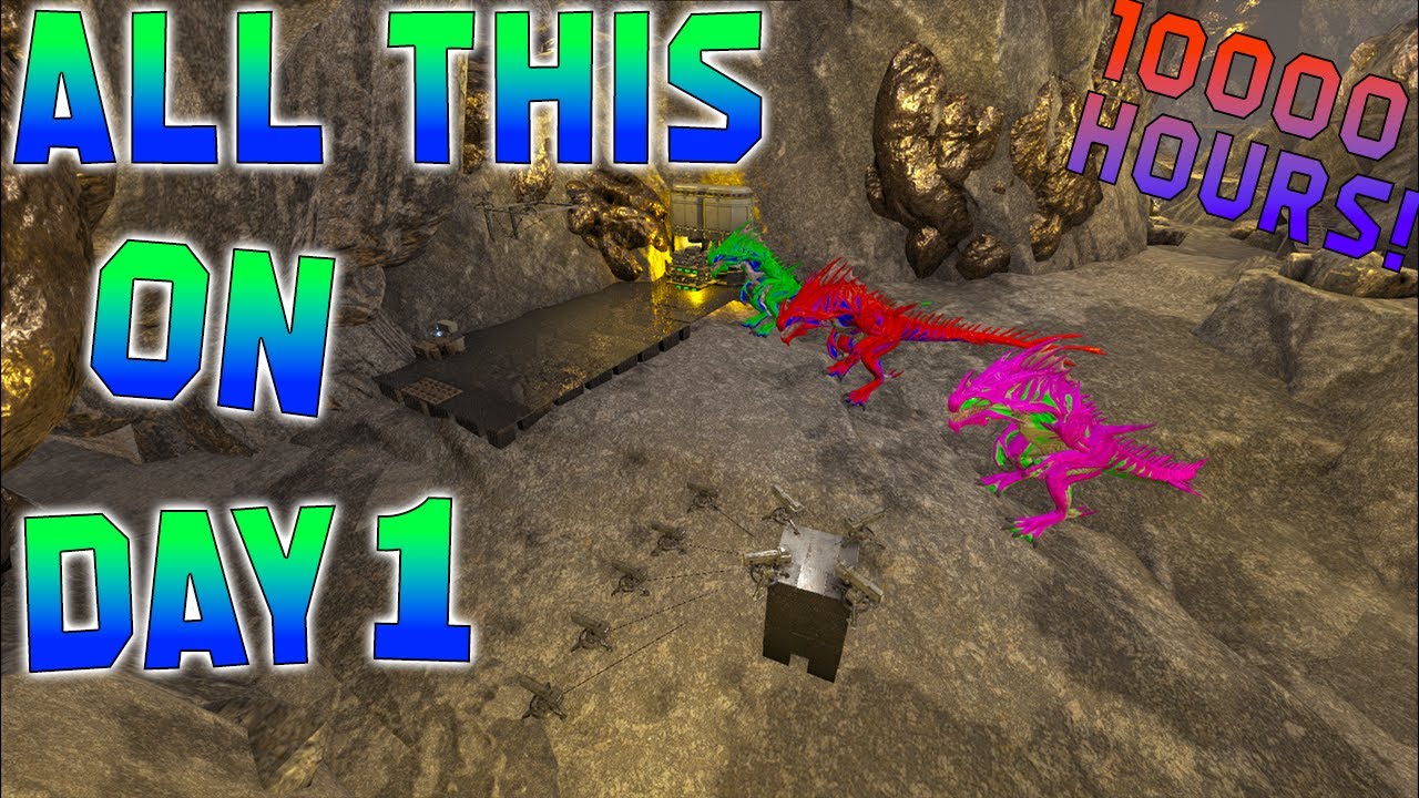 THE Most INSANE Day 1 Comeback in my 10,000 hours of ark - Ark Survival ...