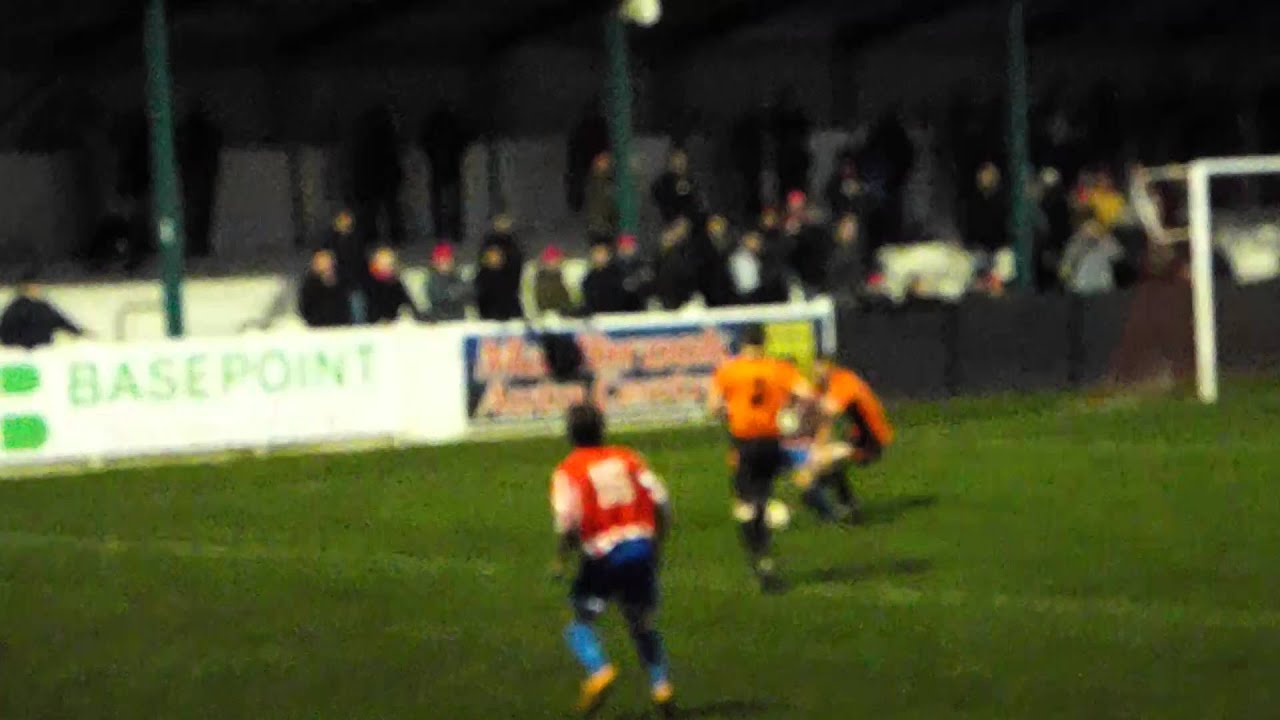 Leicester Road's Downes deflects Wilson's near post shot for Bromsgrove ...
