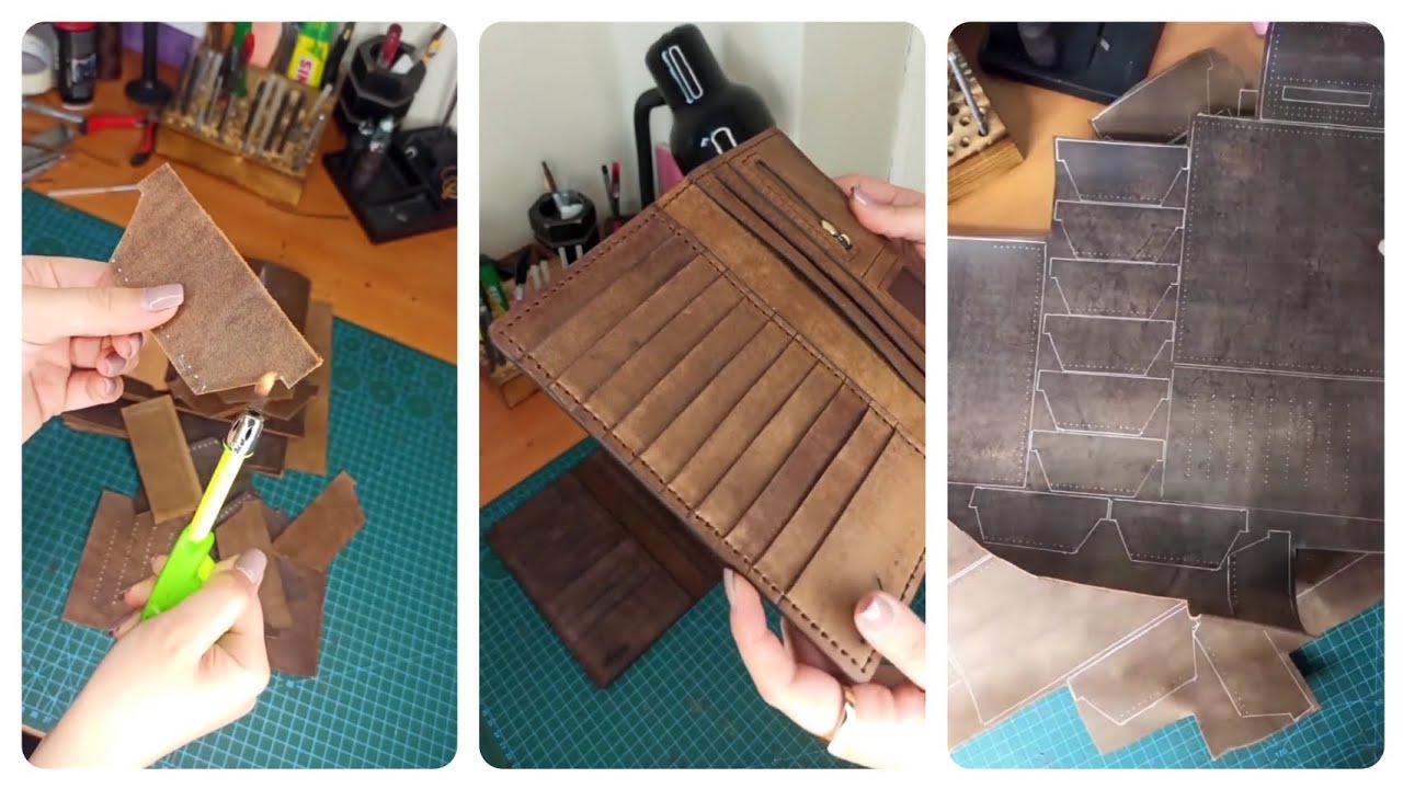 Making a beautiful wallet - YouTube