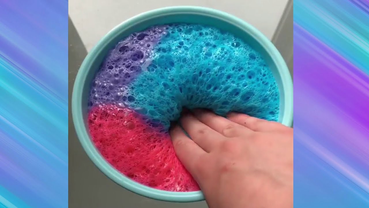 The best satisfying slime that will relax & calm before you sleep - YouTube