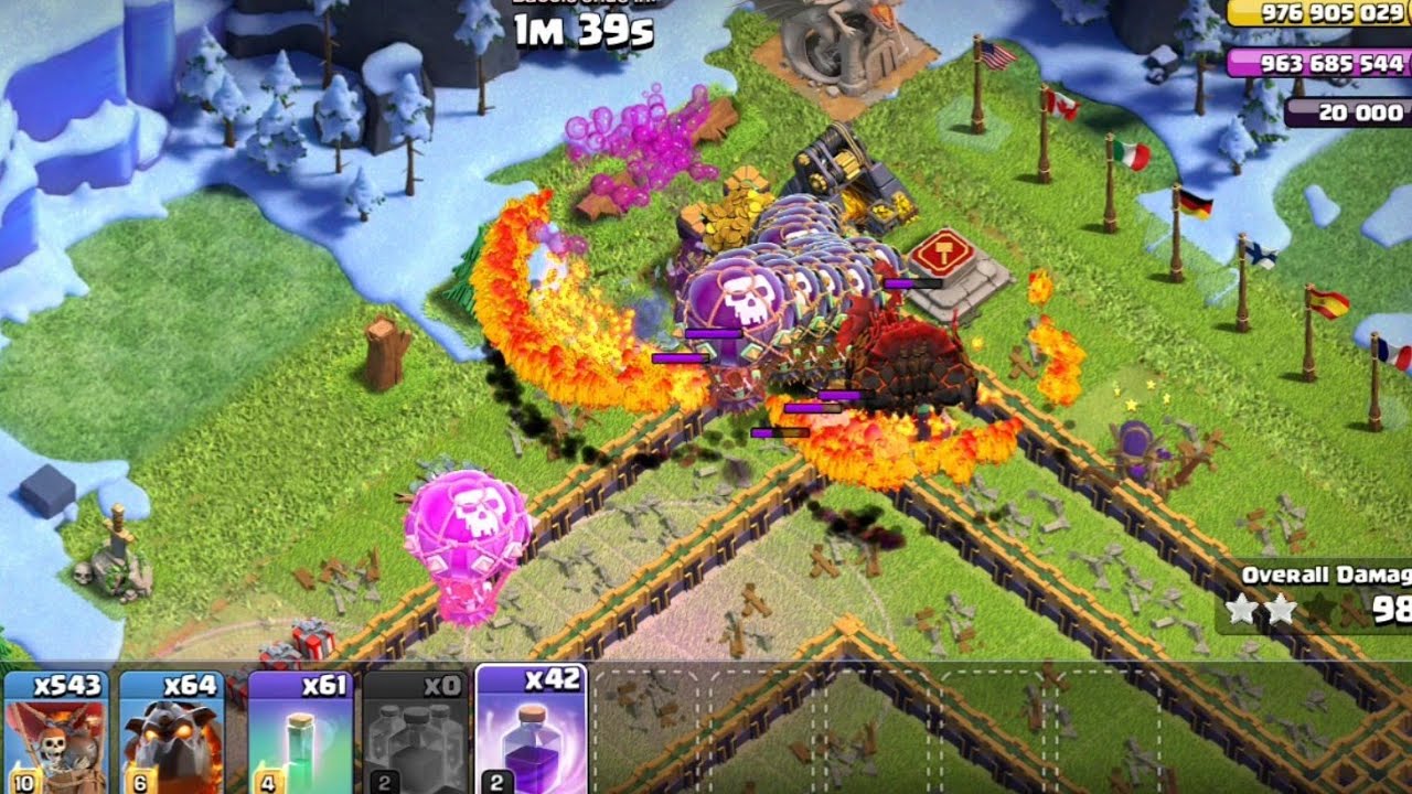 Coc Lavaloon Attack Strategy | Clash of Clans Lavaloon Attack | Clash ...