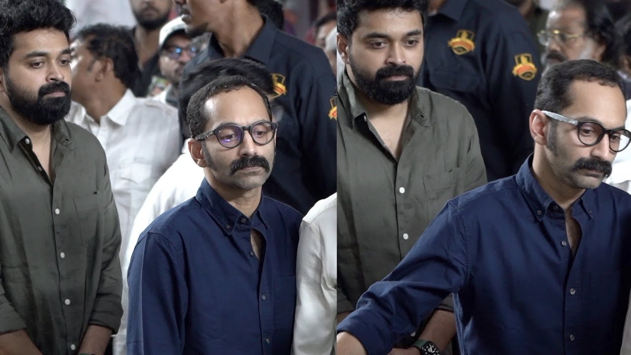 സിദ്ദിഖിനെ അവസാനമായി ഒരു നോക്ക് കാണാൻ ഫഹദ് ഫാസിലും 💔😰 | Fahadh Faasil ...