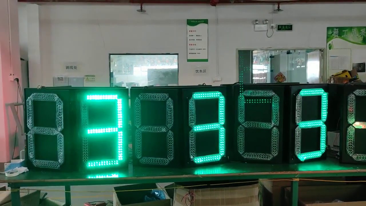 500MM88 2-Digital Red Yellow Green 2 door Traffic Countdown TImer ...