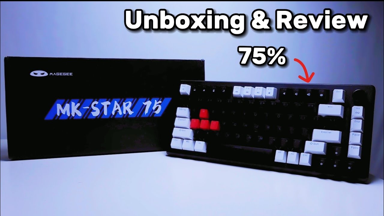 "MageGee MK 75% Keyboard Unboxing Spectacle!" - YouTube