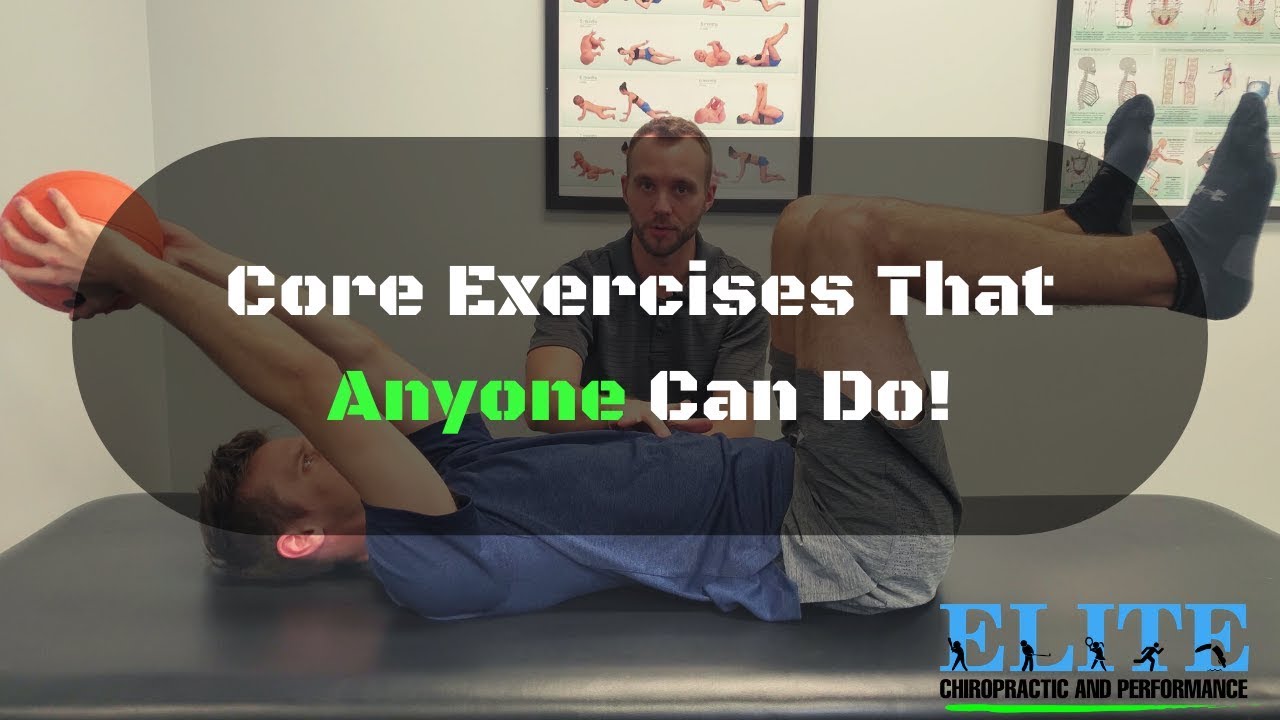 Core Exercises That Anyone Can Do | Chesterfield Chiropractor - YouTube