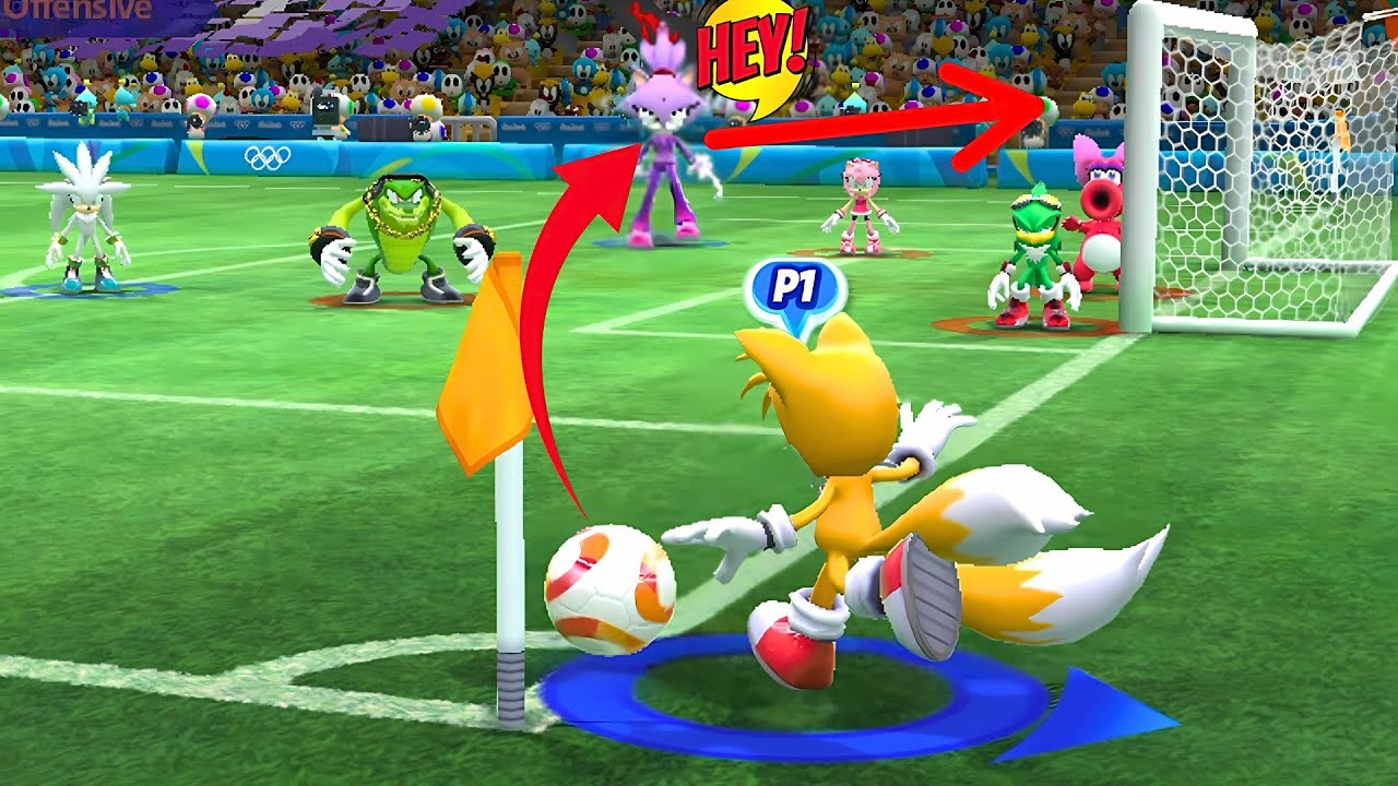 Silver Faces Daisy, Yoshi, Amy & Bowser in an Intense Olympic Football ...