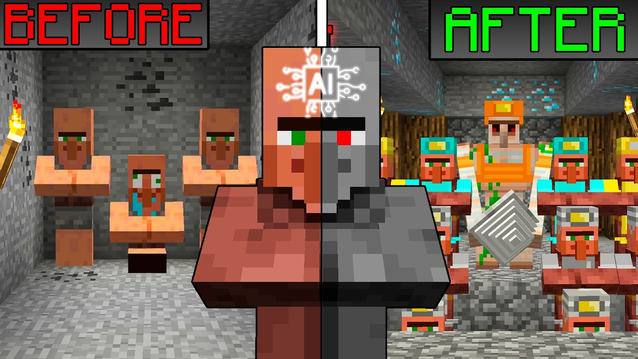 AI Villagers Simulate Underground CIVILIZATION in Minecraft... [1 ...